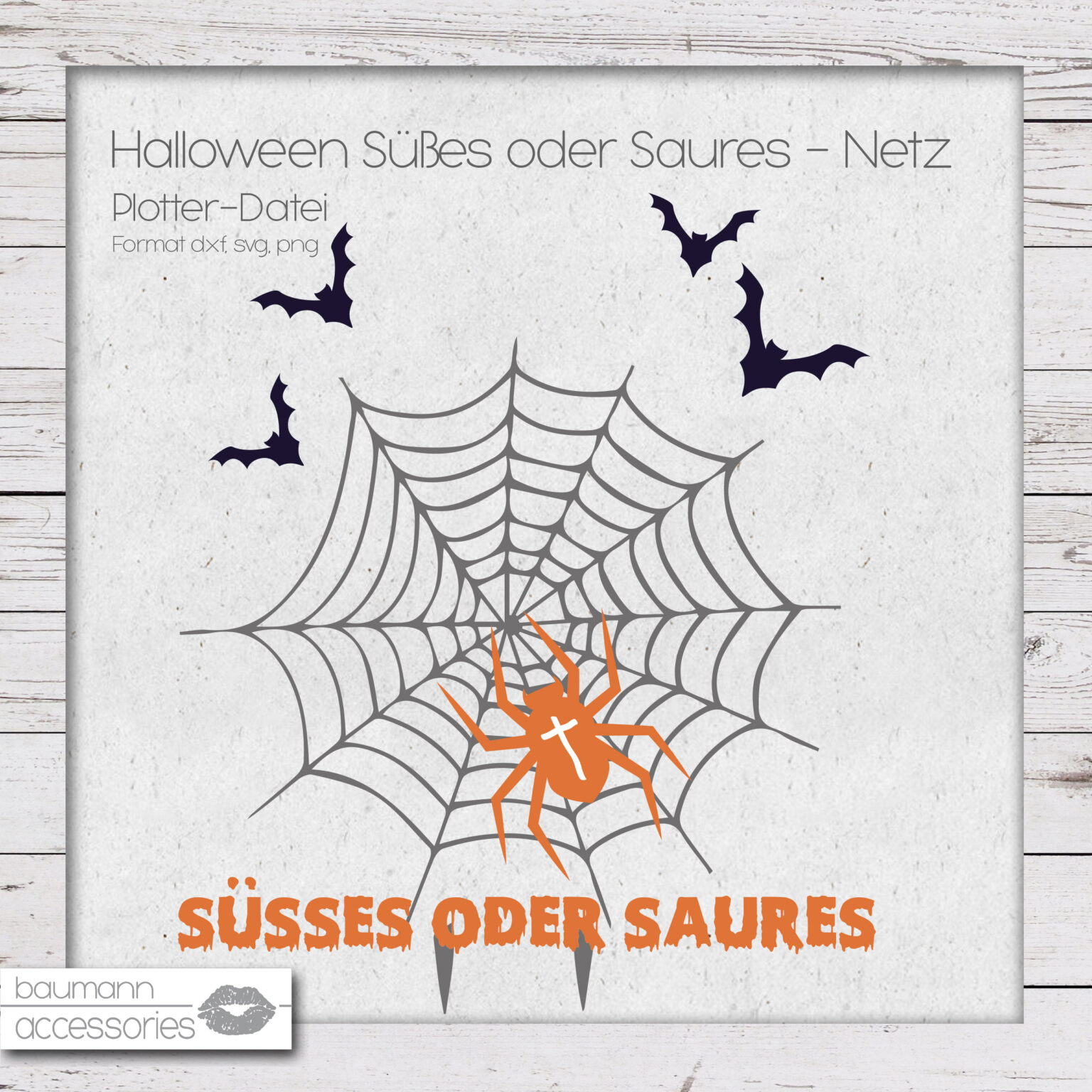 Halloween Sueßes oder Saures – Spinnennetz | baumann-accessories
