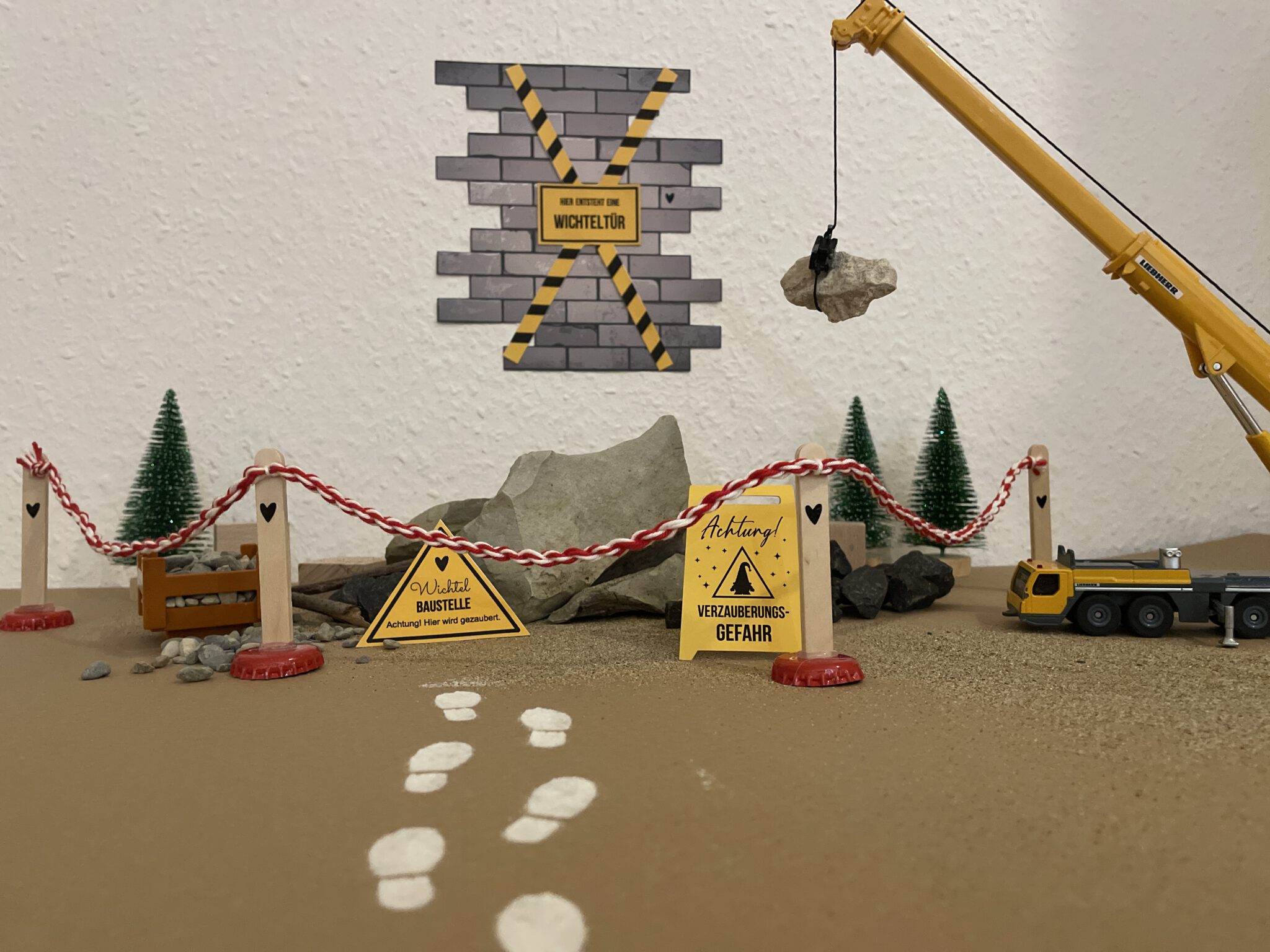 DIY Wichtelzauber – Baustellen Mauer | baumann-accessories